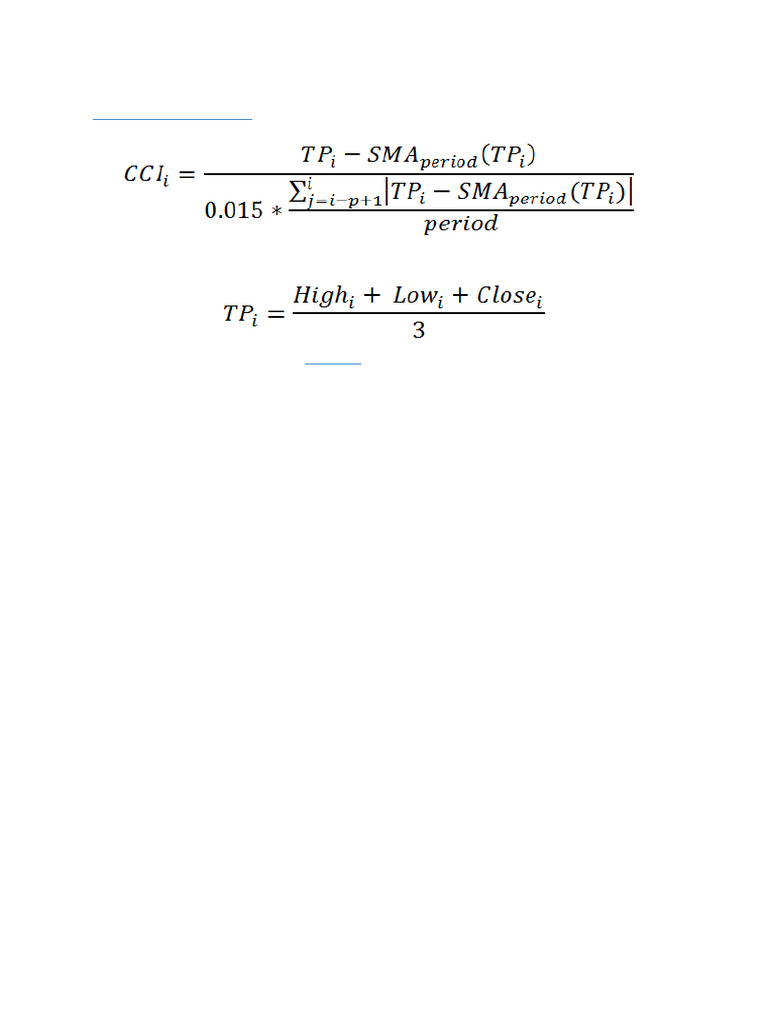 Commodity Channel Index | PDF