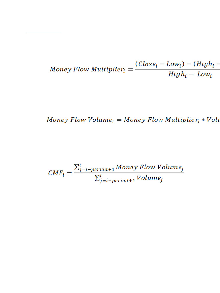 Chaikin Money Flow | PDF