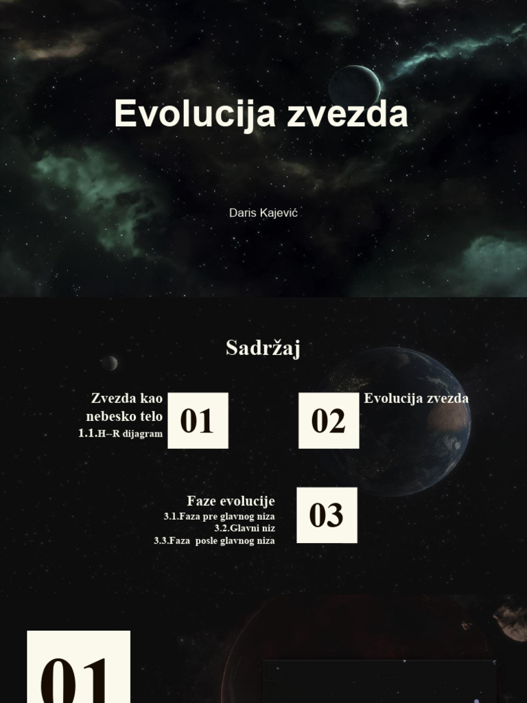 Evolucija Zvezda: Daris Kajević | PDF