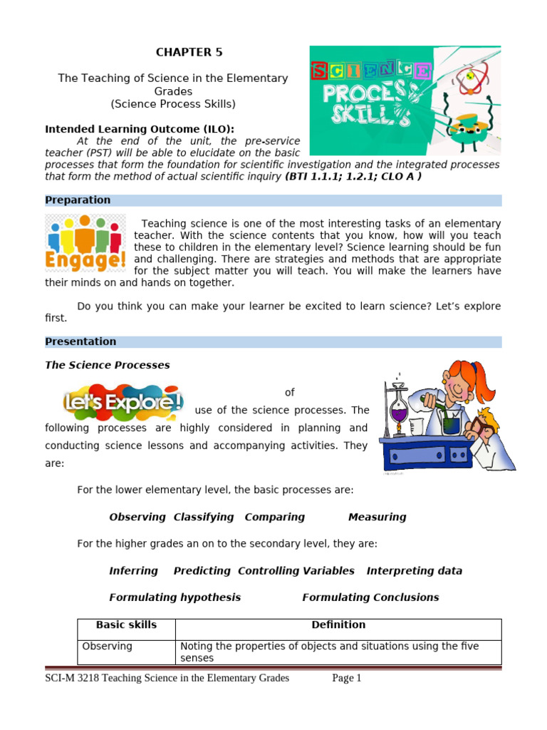 Teaching Science Process Skills in Grade 5 | PDF | Inquiry Based ...