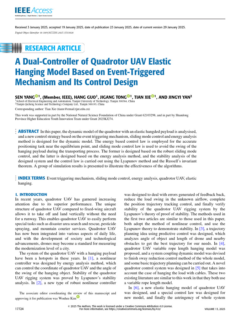 Dual-Controller for Quadrotor UAV Control | PDF | Control Theory ...