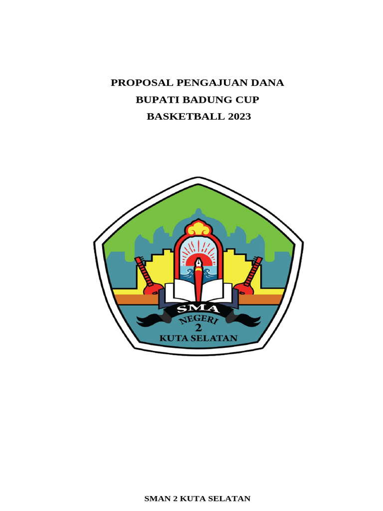 Proposal Bupati Badung Cup 2023 | PDF