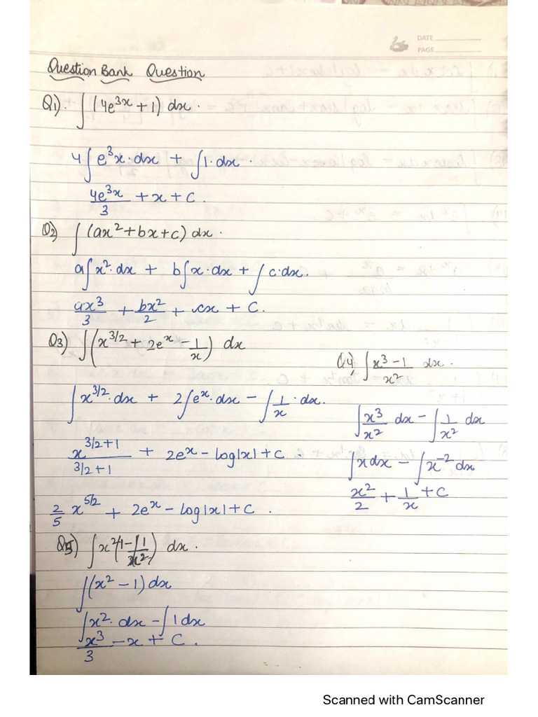 Indefinite Integration | PDF