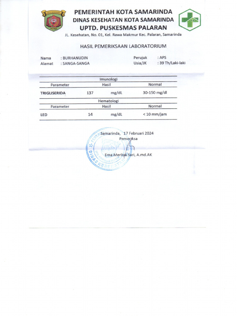Hasil Lab - Burhan | PDF