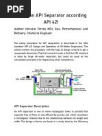 EXAMPLE SIZING OWS Calculation Per API 421 PDF | PDF | Viscosity | Soft ...