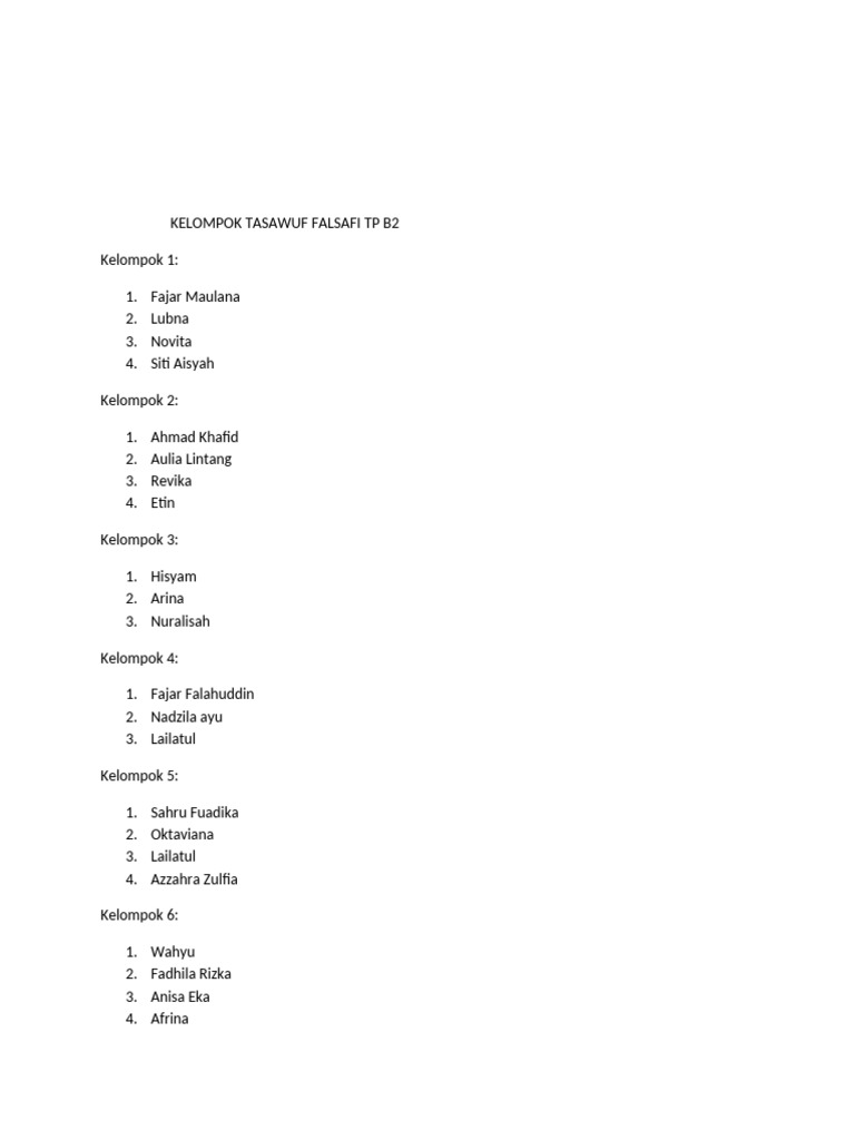 New Kelompok Tasawuf Falsafi Tp b2 | PDF