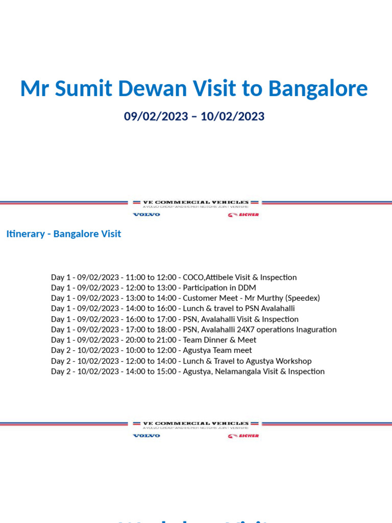 Sumit Visit Report | PDF