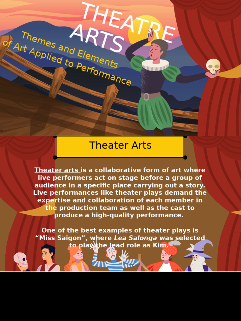 Colorful Illustrative Types of Theatre Productions Presentation | PDF ...