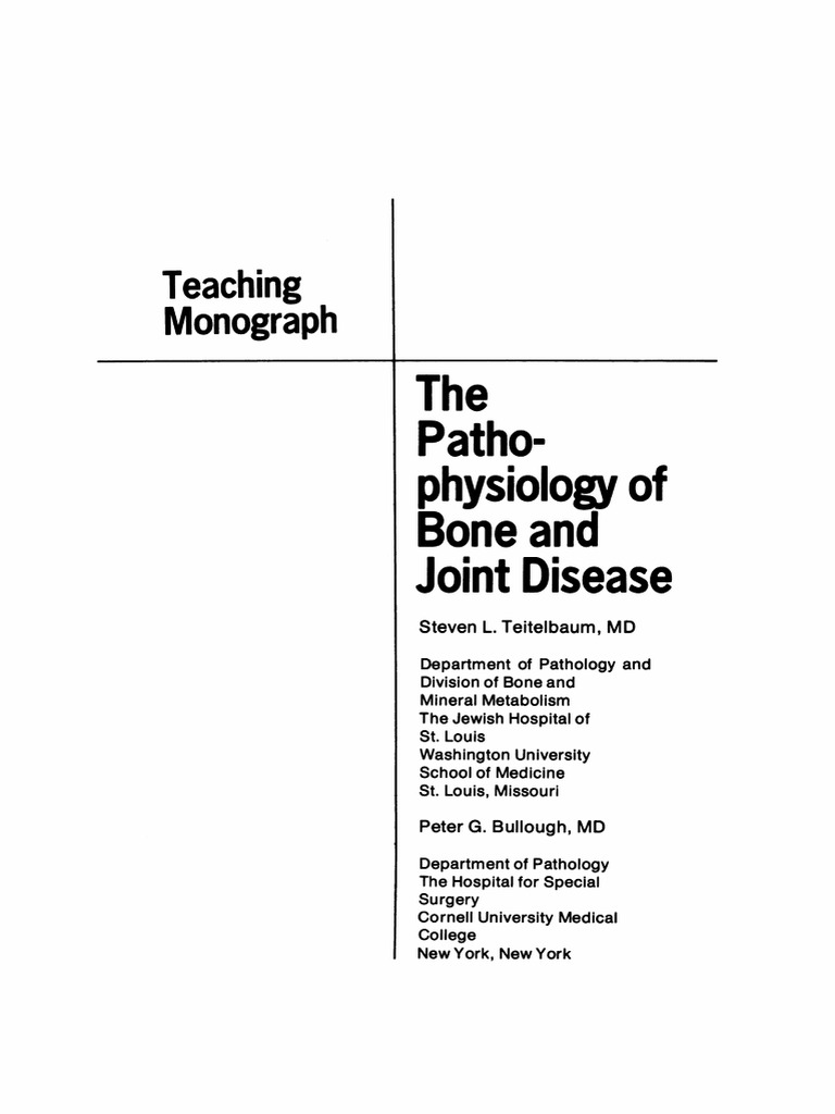 The Pathophysiology of Bone and Joint Disease | PDF | Bone | Vitamin D