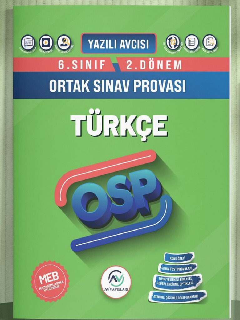 6.sinif Tã Rkã e Ortak Sinav Provasi Demo | PDF