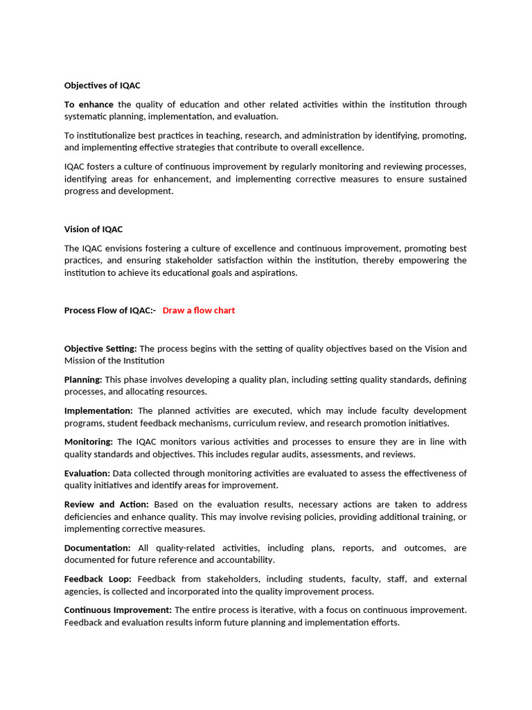 IQAC Posters | PDF | Evaluation | Audit