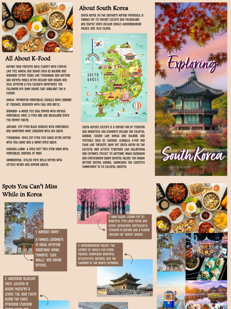 Brochure | PDF | Korean Cuisine | Korea
