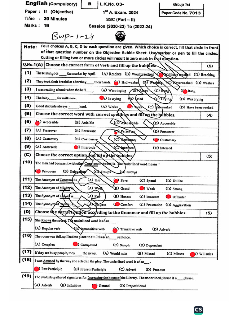 10th Past papers (1) | PDF