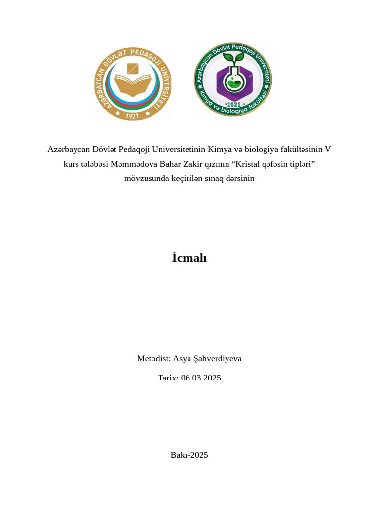 KTM Dərs1 Uni | PDF