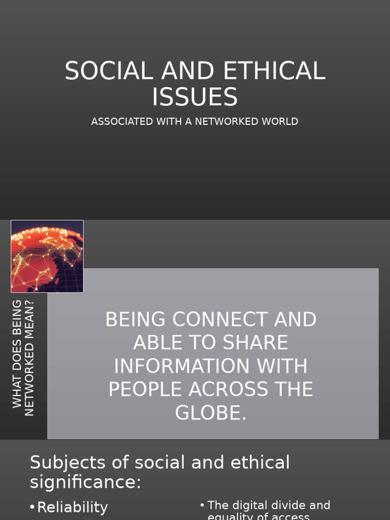 Social and Ethical Issues | PDF | Privacy | Surveillance
