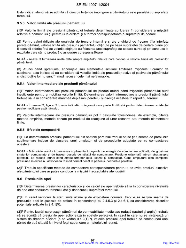 SR en 1997-1-2004 Reguli Generale - Part - 4 | PDF