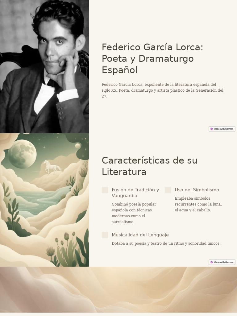 Federico Garcia Lorca Poeta y Dramaturgo Espanol | PDF | Federico ...