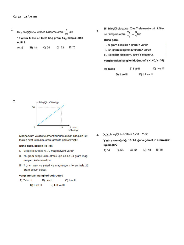Kanunlar Calisma Sorulari | PDF