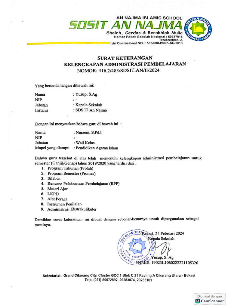 Suket Adm Tp. 2019-2020 | PDF