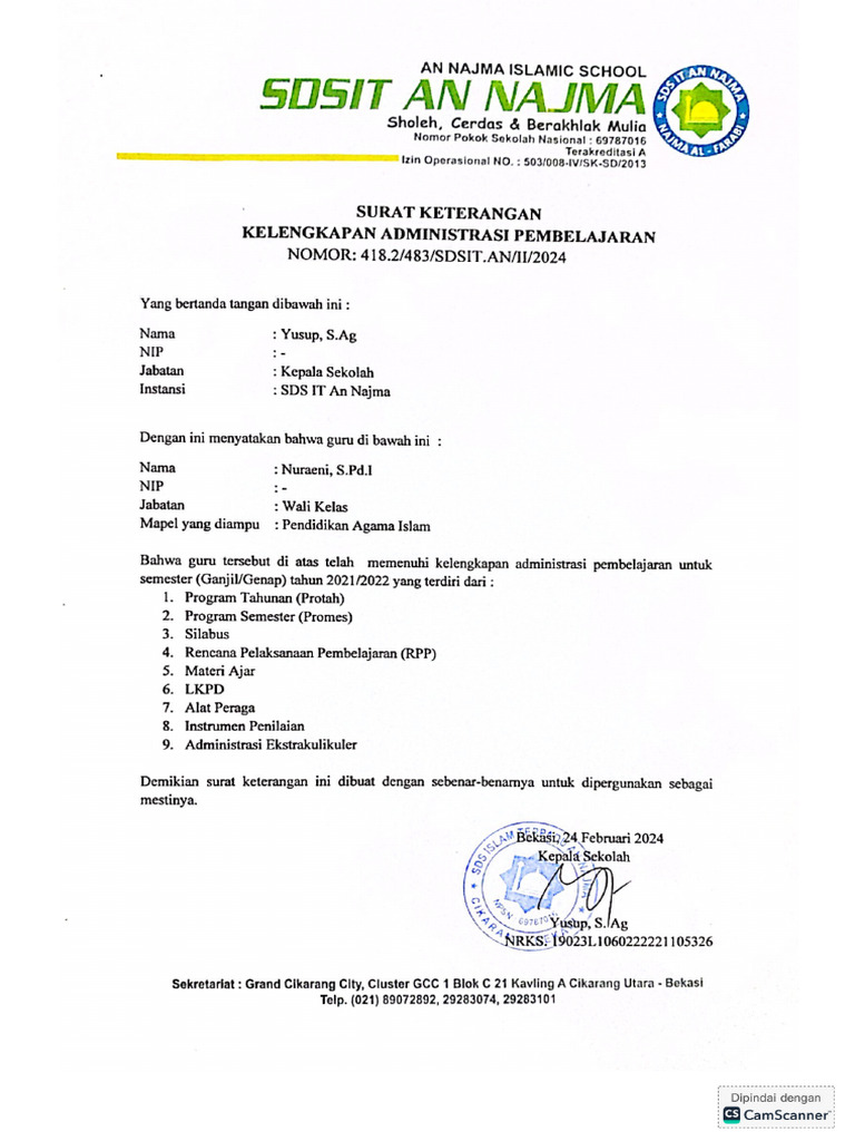 Suket Adm Tp. 2021-2022 | PDF