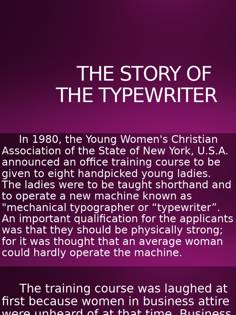The Rise of the Typewriter in Business | PDF | Typewriter | Writing ...