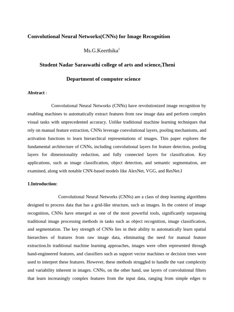 Convolutional Neural Networks | PDF | Computer Vision | Cognitive Science