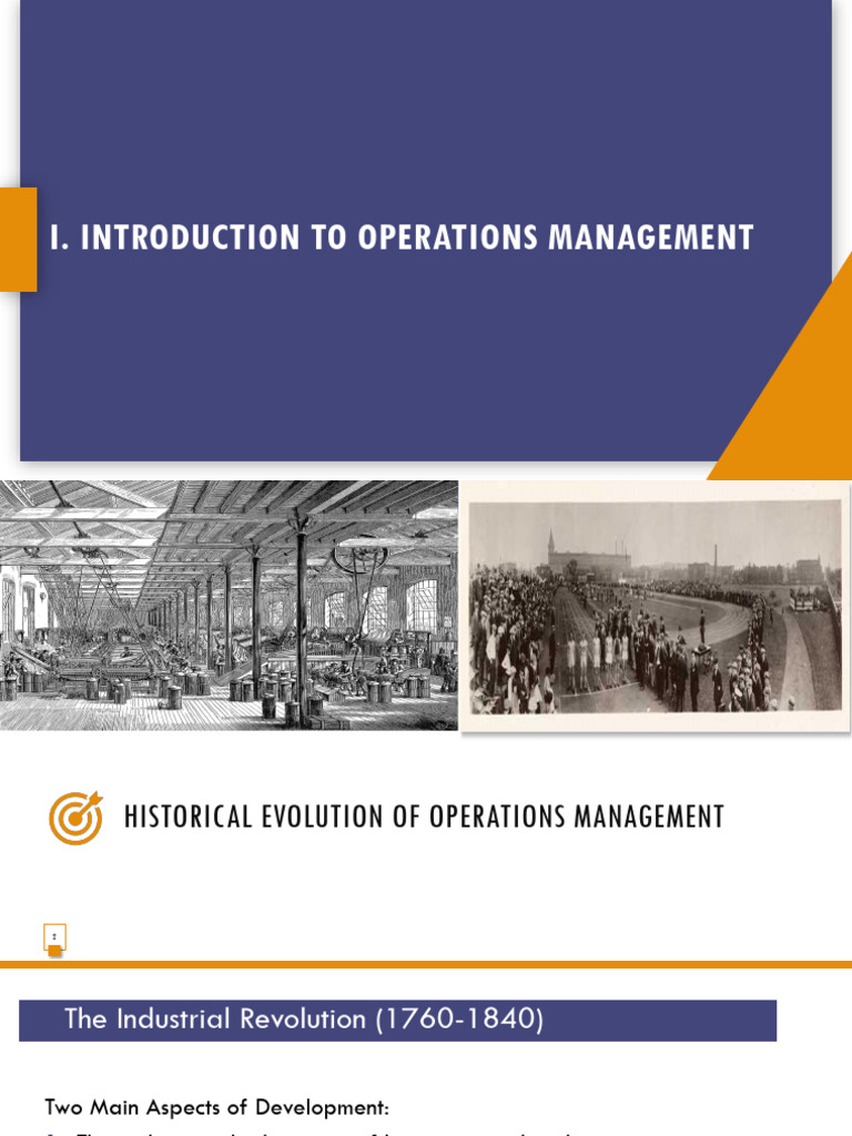 I. Introduction To Operations Management | PDF | Operations Management ...