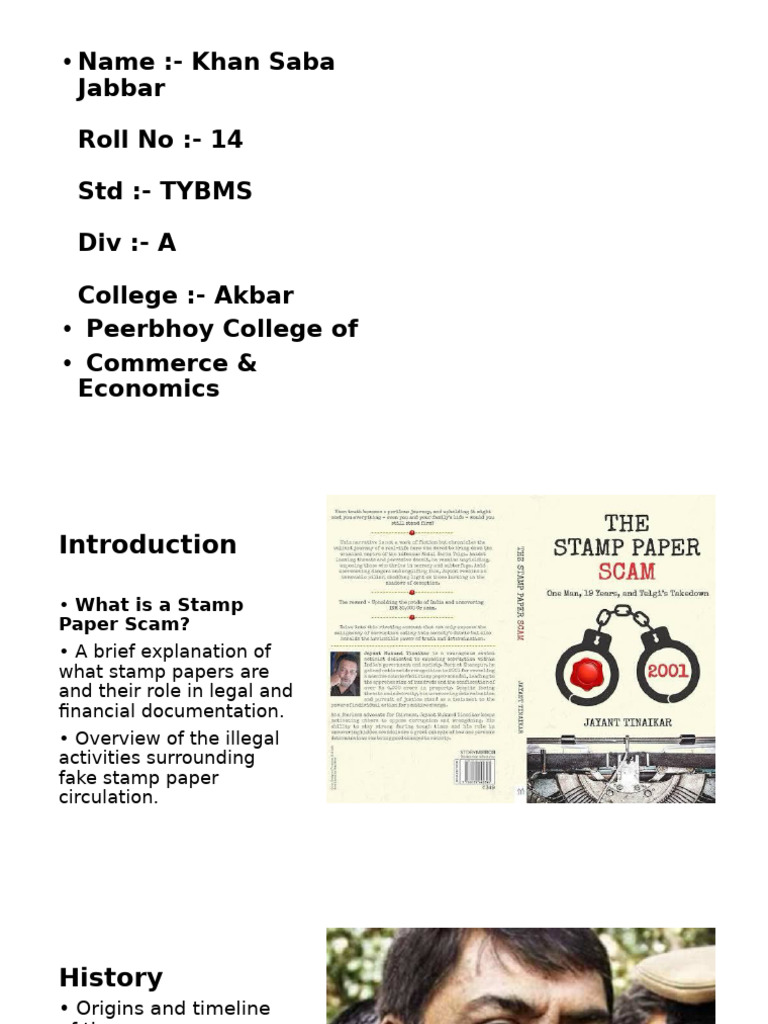 1992 Stamp Paper Scam | PDF