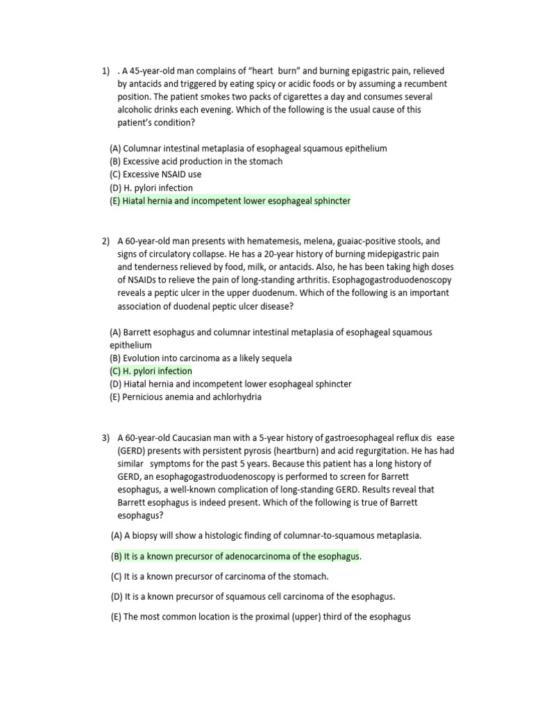 PATHO-GI | PDF | Esophagus | Gastroesophageal Reflux Disease