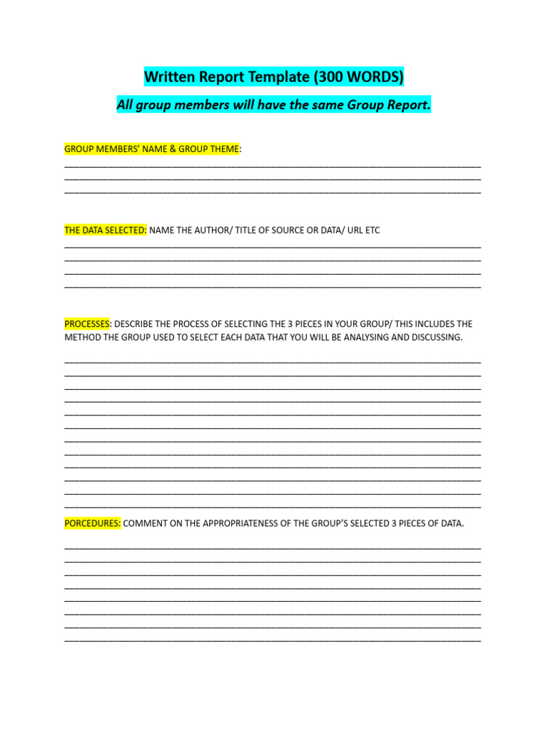Template Written Report | PDF | Cognition | Cognitive Science