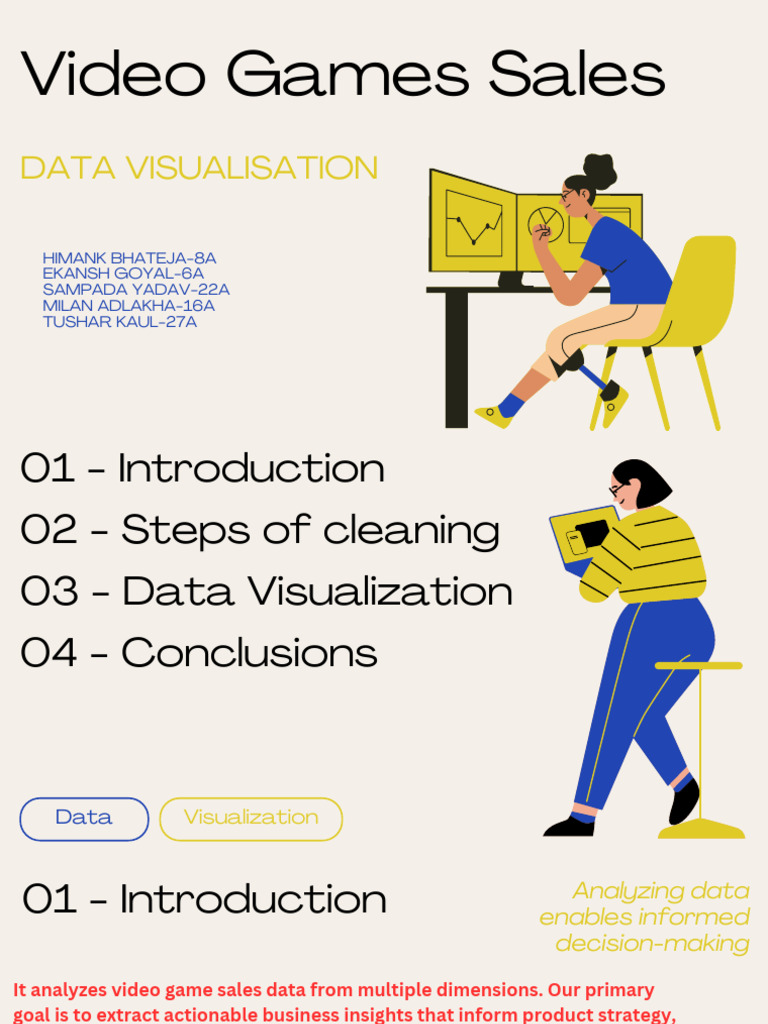 Yellow and Blue Data Visualization Basics Illustrated Presentation ...