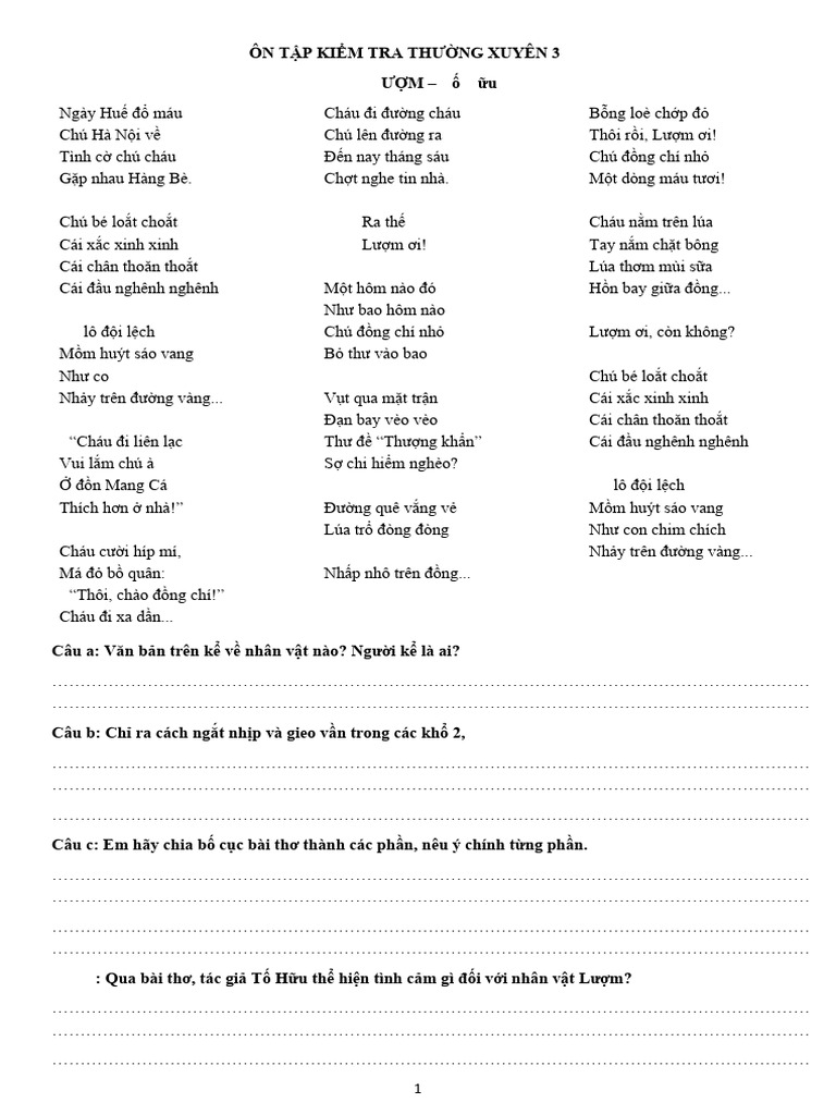 Nv6 - ôn Tập Kttx 3 Hkii | PDF