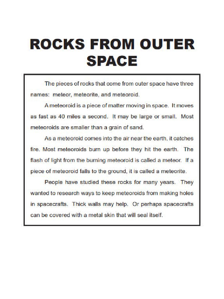 Star Grade 6 Passage | PDF