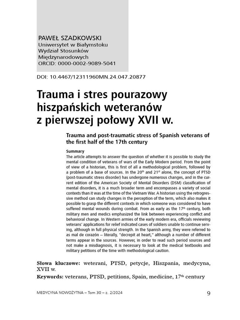 1 Szadkowski Medycyna-Nowozytna 2-2024 | PDF