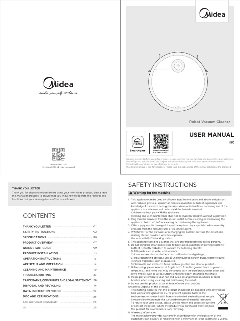 2023 Midea Oversea OBM User Manual I5c 230830 EN | PDF | Mobile App ...