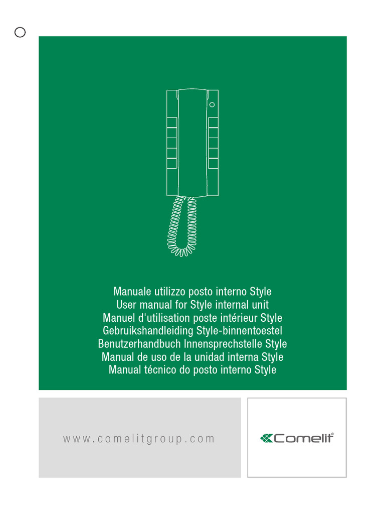 Manual Usuario Comelit Style | PDF | Ética social | Psicologia Social