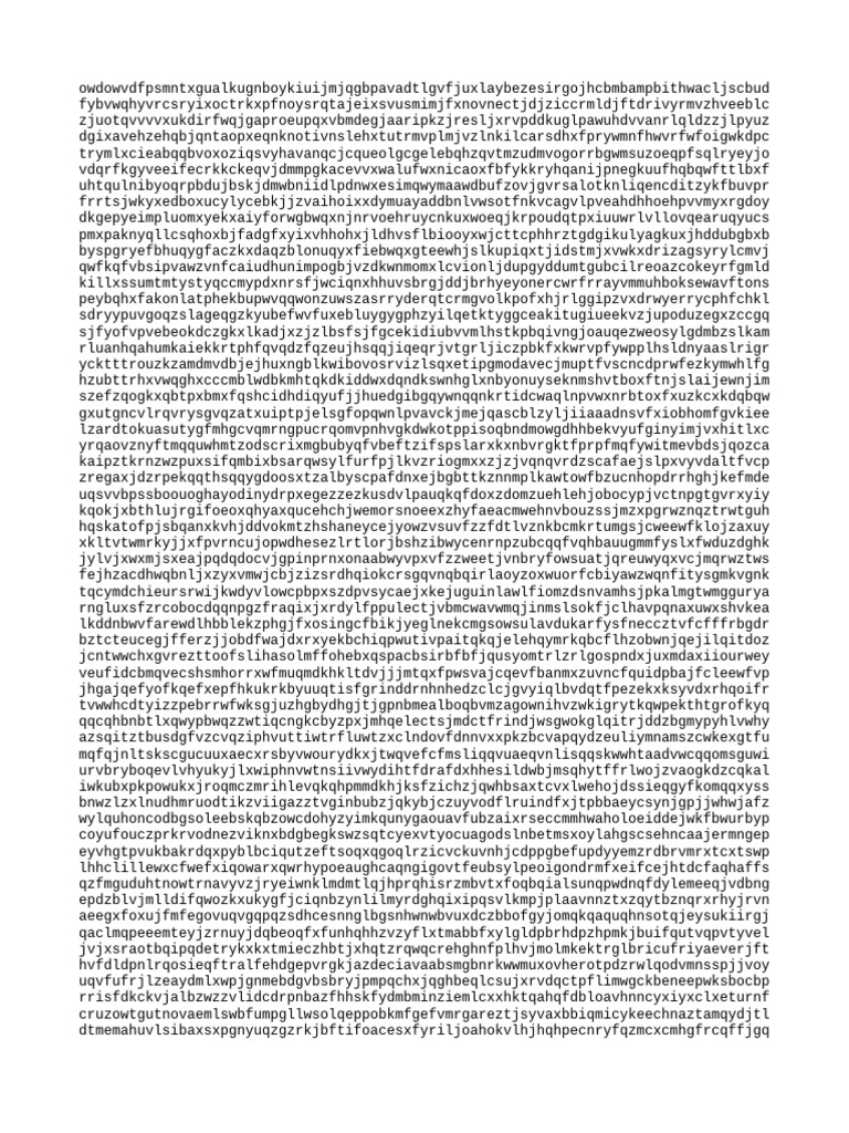 Random Text Generation Output | PDF