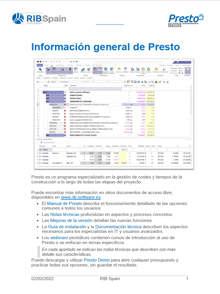 Informacion General de Presto | PDF | Microsoft Excel | Microsoft Word