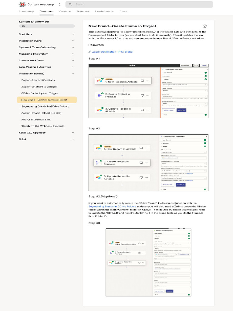 04-New Brand—Create Frame.io Project | PDF