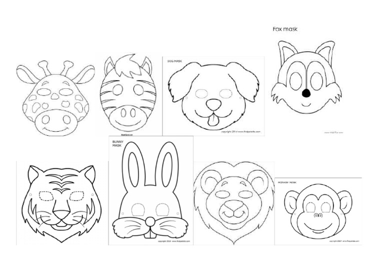 Printable Animal Mask | PDF