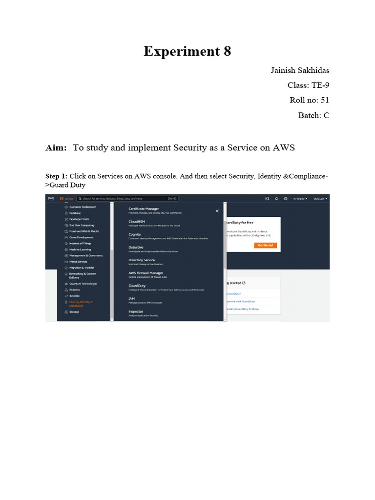 Te9 C 51 CC Expt 08 Jainishsakhidas | PDF