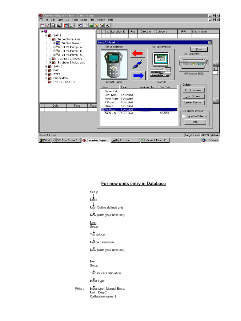 Creates New Database For EMONITOR Odyssey Software | PDF