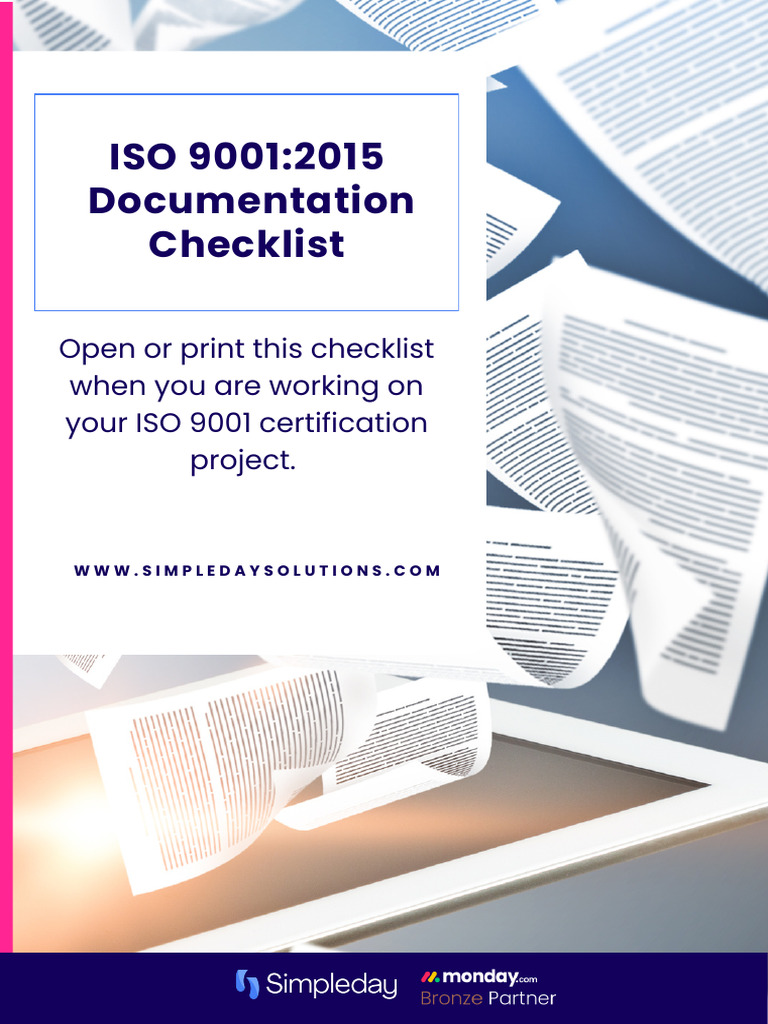 ISO-9001-Checklist-Simpleday | PDF | Internal Audit | Quality ...