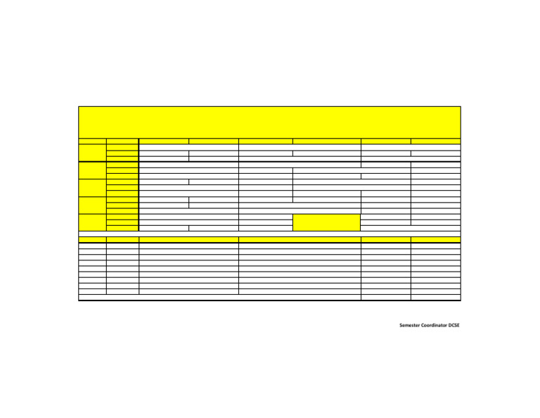 6th Sem Time Table Spring-2025 - v6 | PDF | Data | Digital Technology