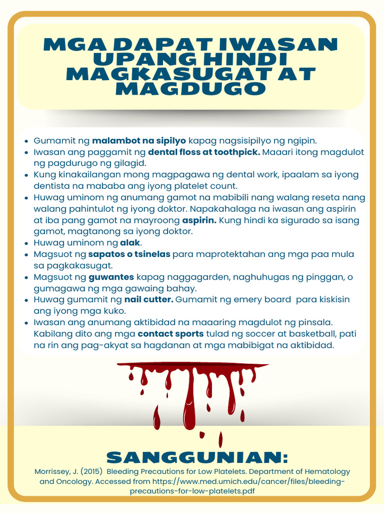 Bleeding Precaution | PDF
