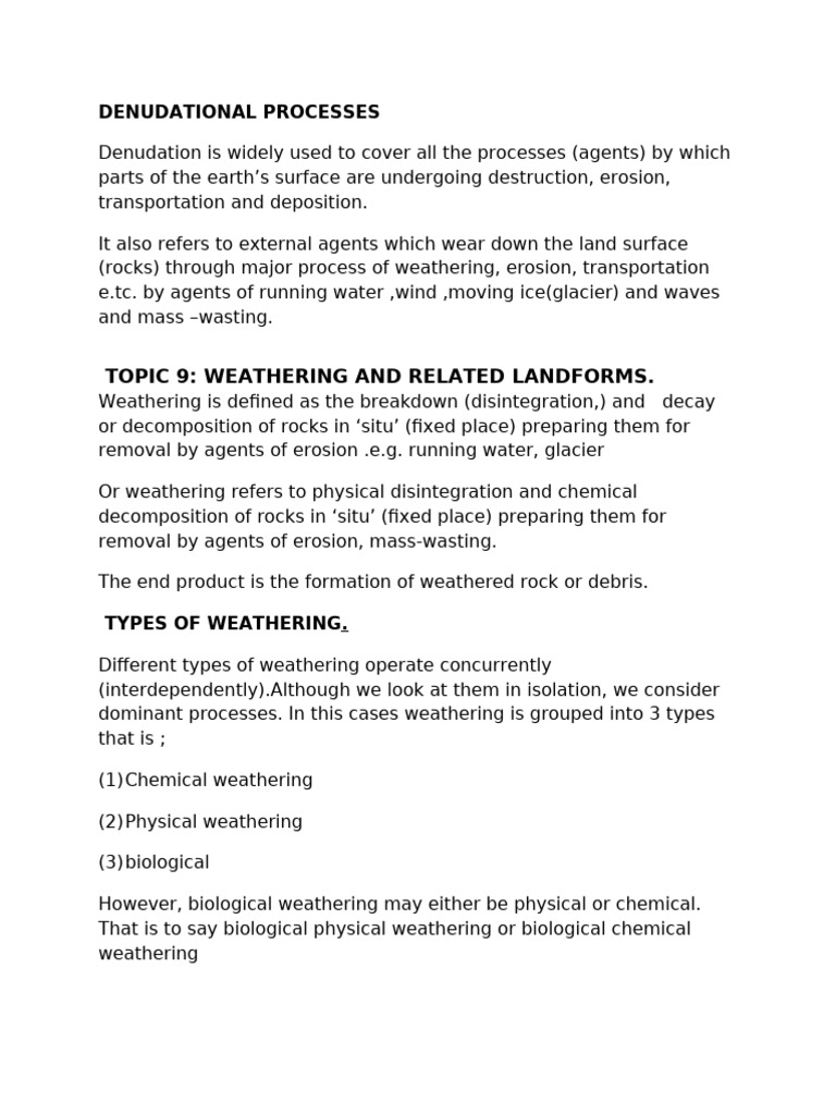 Weathering Processes and Landforms | PDF | Weathering | Redox