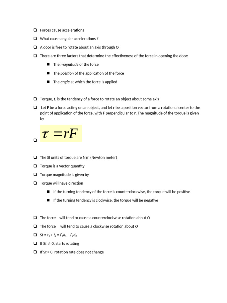 physics 6.3.22 | PDF | Rotation Around A Fixed Axis | Torque