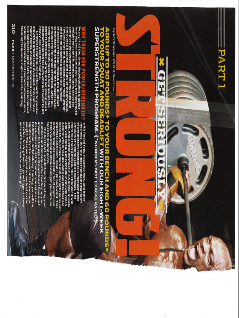 Strength 8 Week Routine Part 1 | PDF