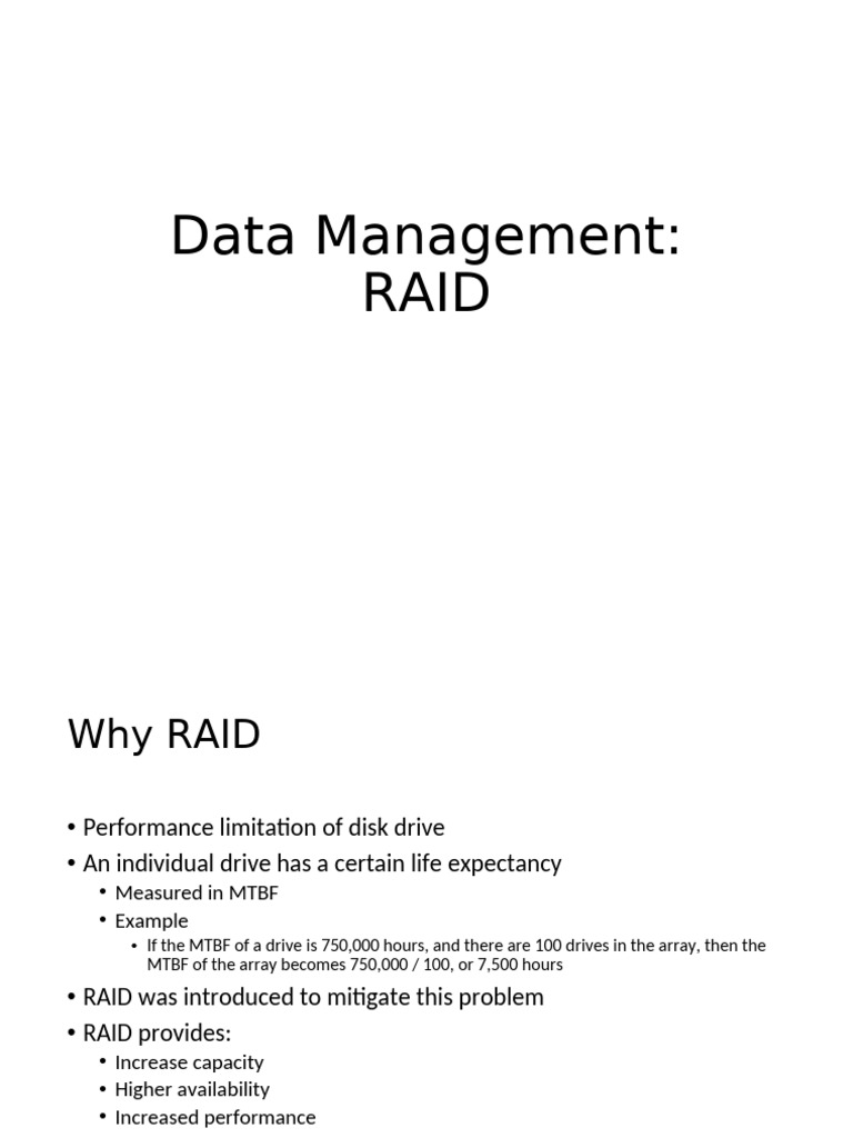 Raid | PDF | Computer Science | Information Technology Management