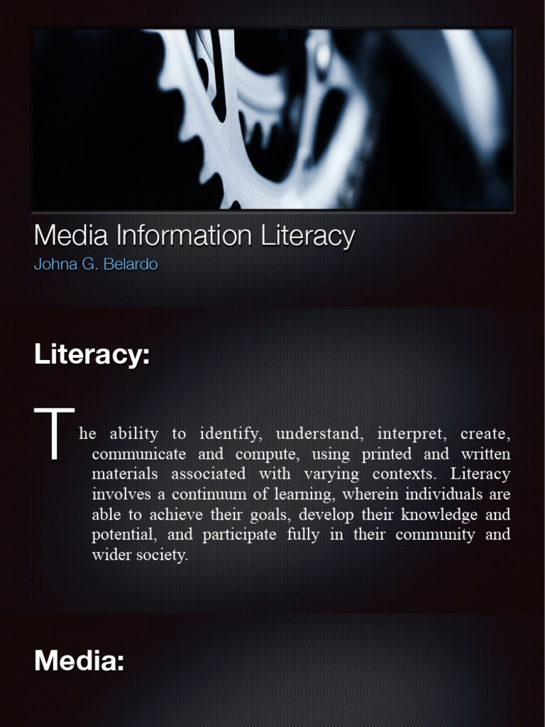 MIL Definition, Process, Roles | PDF | Information Literacy | Information